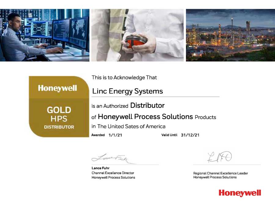 Honeywell Process Distributors and HPS Gold Distributor - Linc Energy